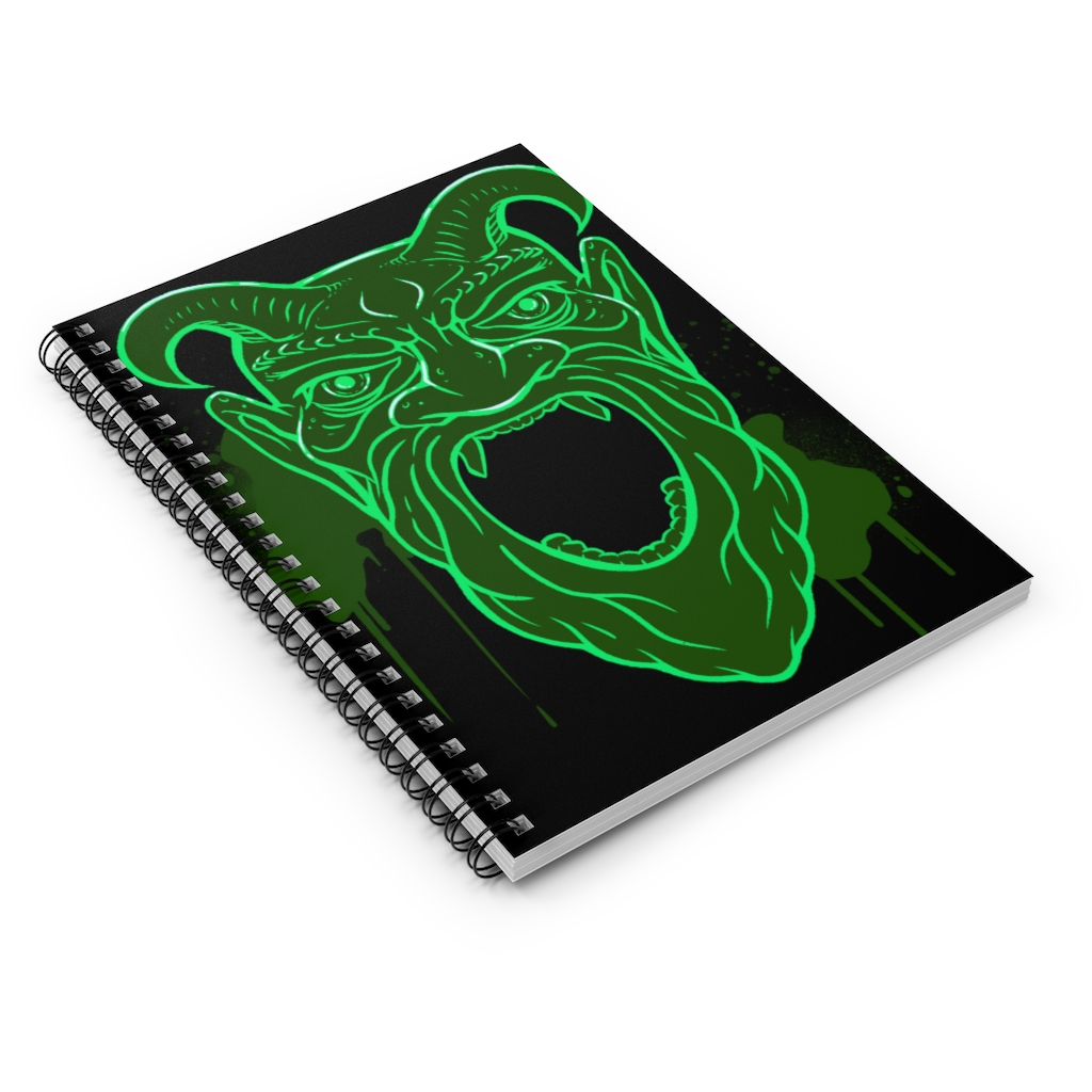 Green Devil Spiral Notebook - Dungeon Havoc